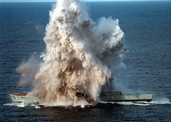 Sinking of Decommissioned Ships | Amusing Planet